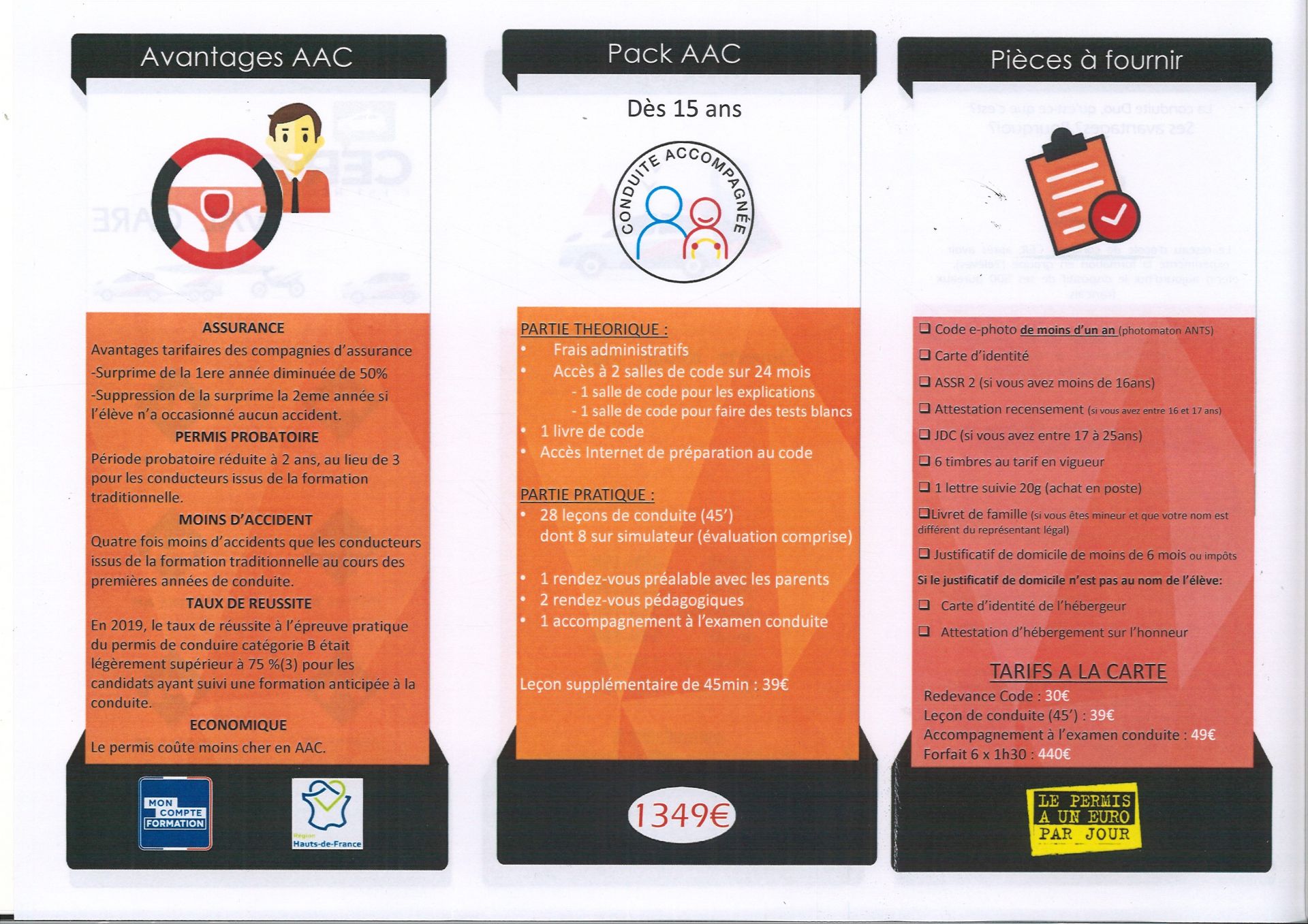 Le permis AAC en toute sécurité au CER Val Gare à Valenciennes